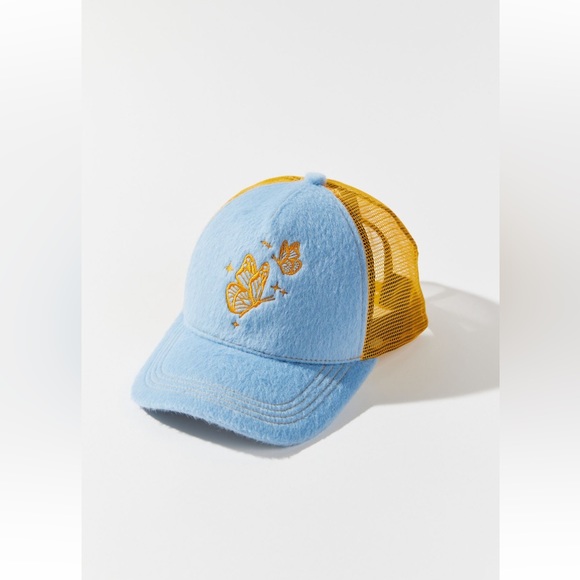 Urban Outfitters | Accessories | Uo Embroidered Felt Trucker Hat | Poshmark